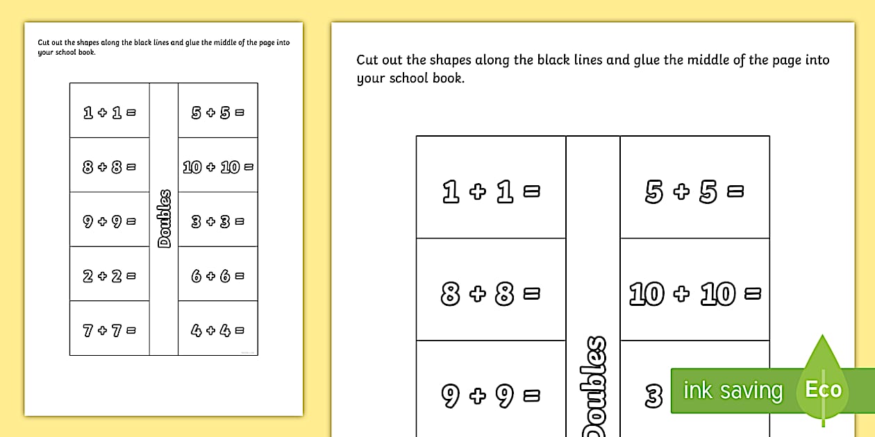 Doubling Numbers Interactive Visual Aids (teacher made)