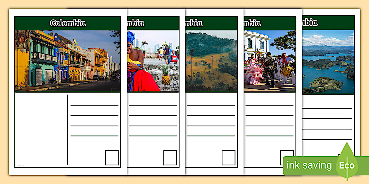 Colombia Postcards (Hecho por educadores) - Twinkl