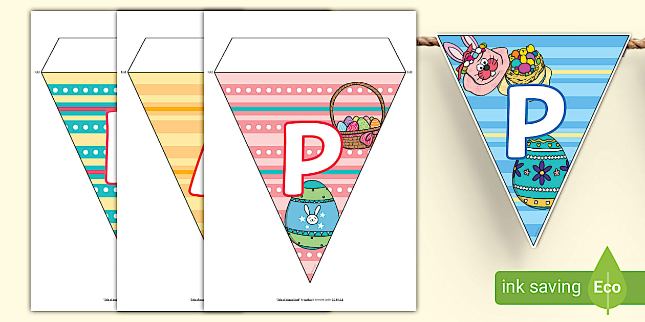 Happy Easter Display Bunting (teacher made) - Twinkl