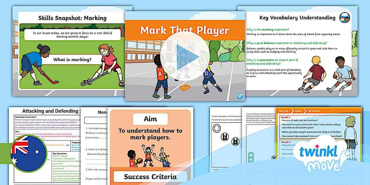 Y2 Attacking and Defending Lesson 2: Mark That Player
