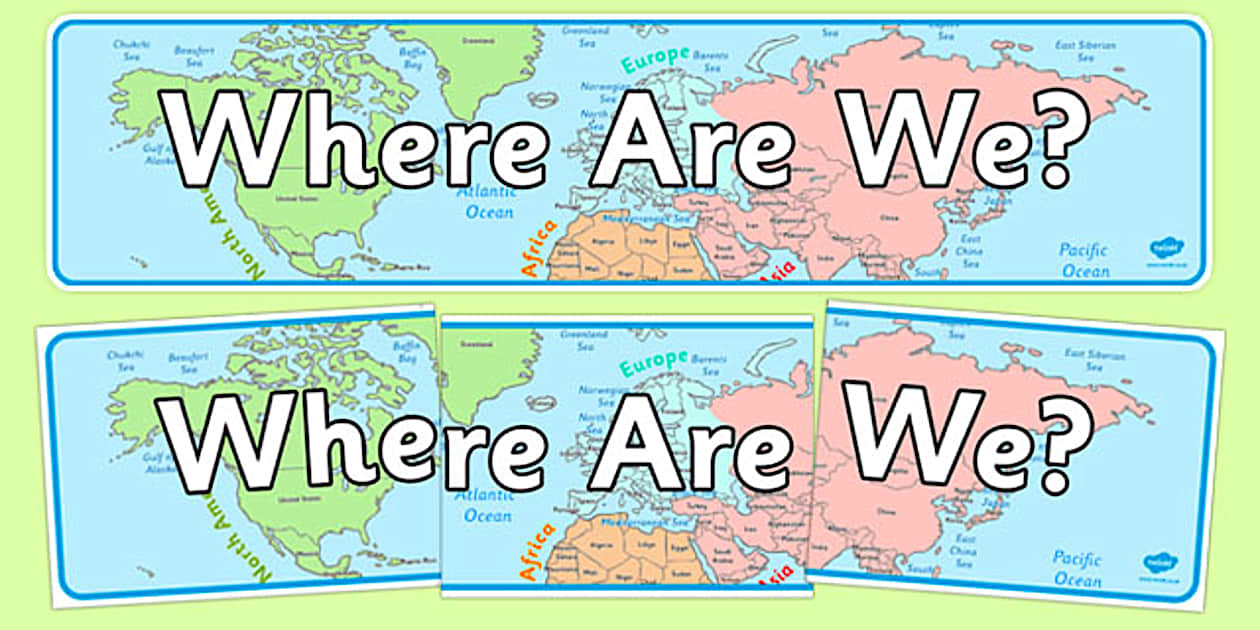 Cursive Where Are We? Display Banner (teacher made) - Twinkl
