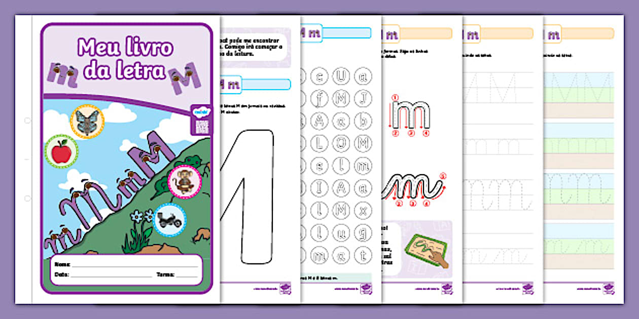 Meu livro da letra M (creat de profesori) - Twinkl