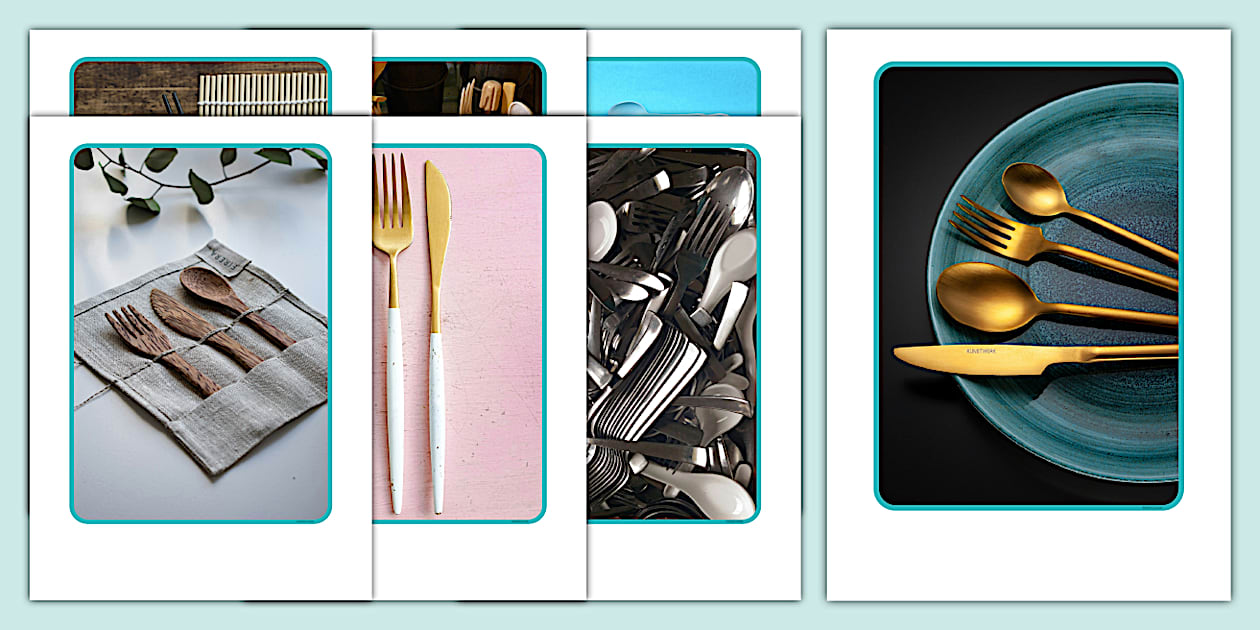 Cutlery Display Photos (teacher made) - Twinkl
