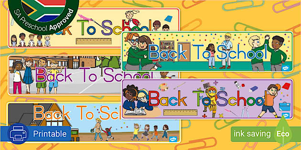 Back To School Display Banner Pack (teacher made) - Twinkl