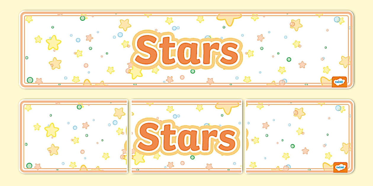 Stars Display Banner (teacher made) - Twinkl