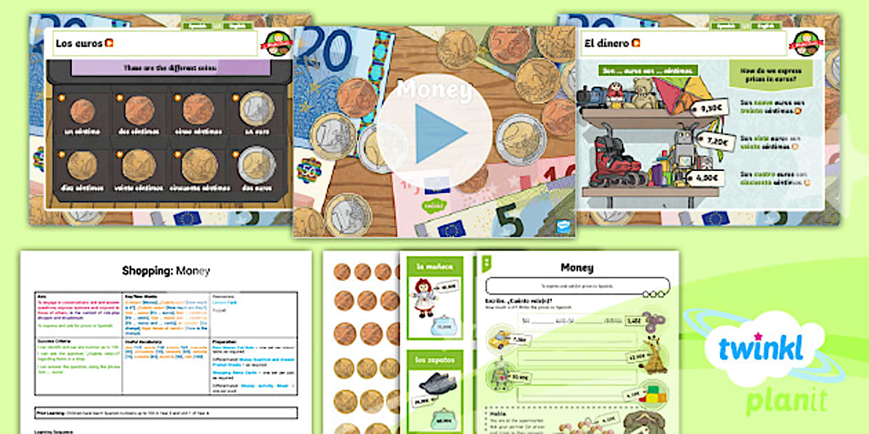 👉 PlanIt Year 4 Spanish Lesson: Money - Twinkl