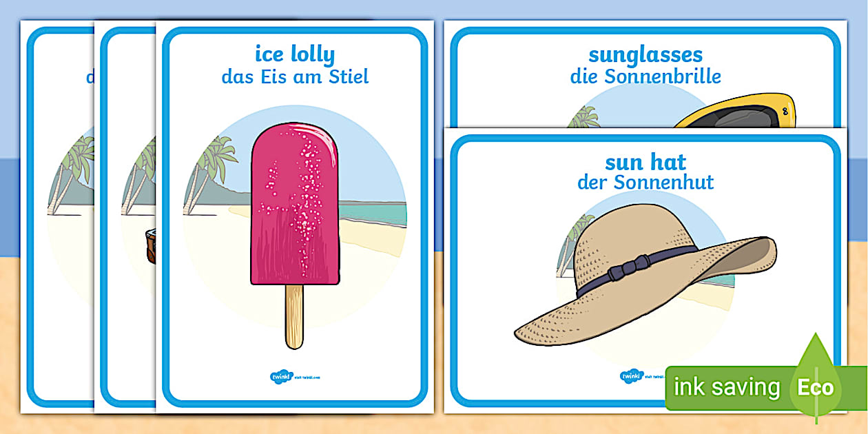 Summer Display Posters English/German
