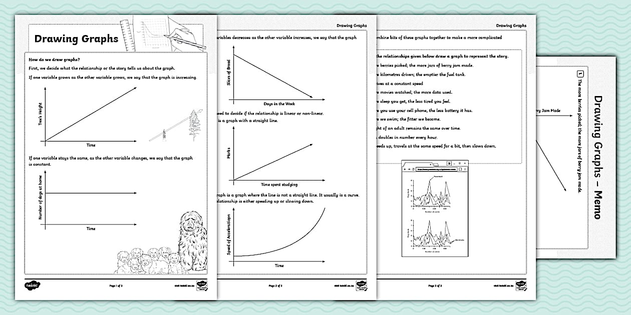 Drawing Graphs - Notes and Activity (teacher made) - Twinkl