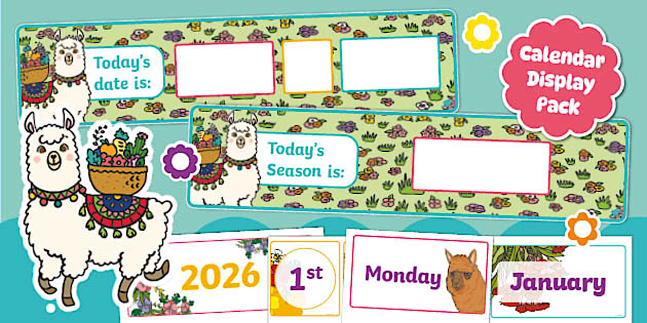 * NEW * Llama Calendar