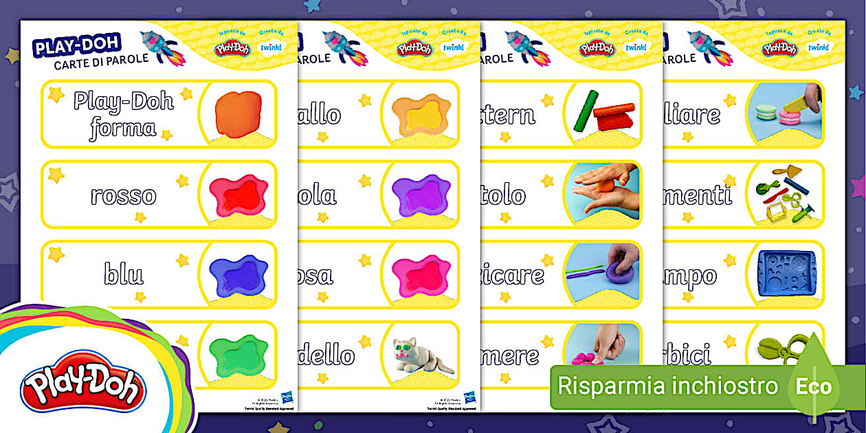 Play-Doh: Scheda di parole