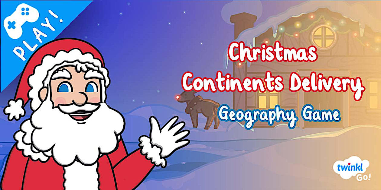 Christmas Continents Delivery Game | Twinkl Go! - Twinkl
