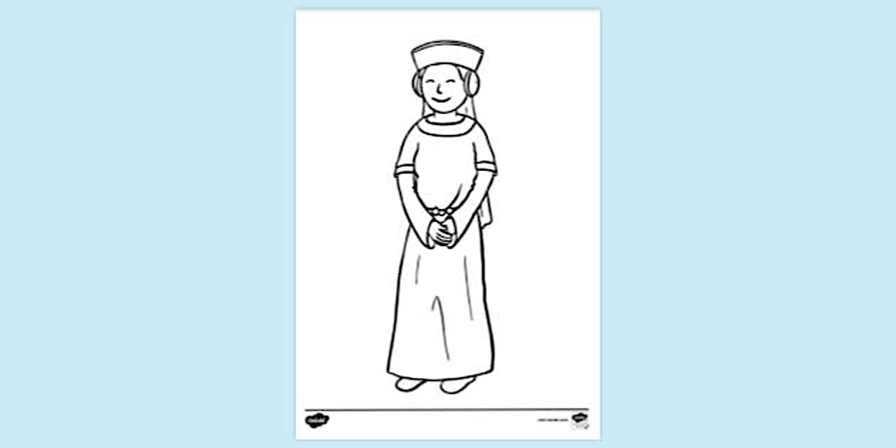 Medieval Lady Colouring Sheets | Colouring Pages - Twinkl