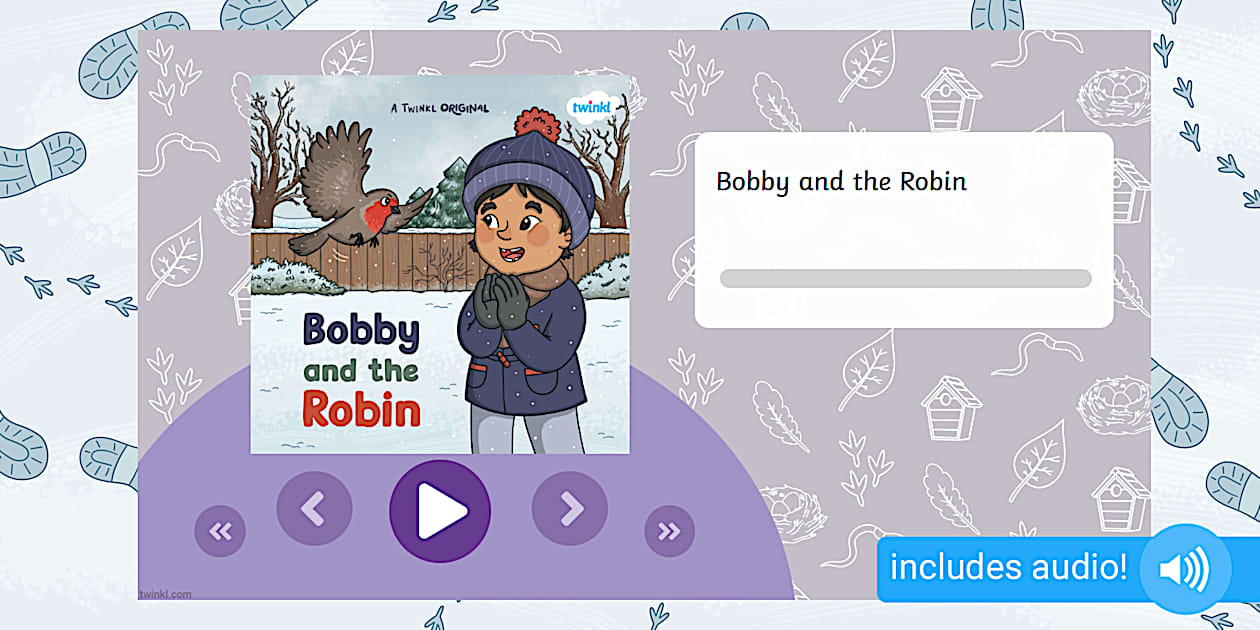 Bobby and the Robin Listen and Follow Audio Story - Twinkl