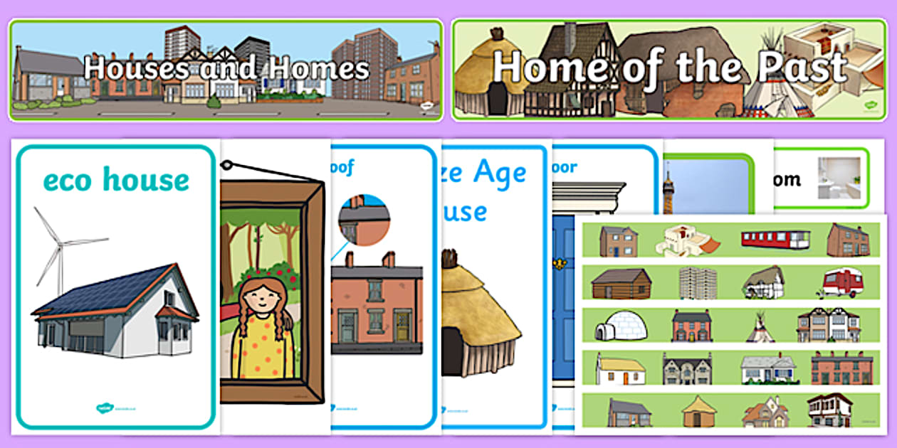 Houses and Homes Display Pack (teacher made) - Twinkl