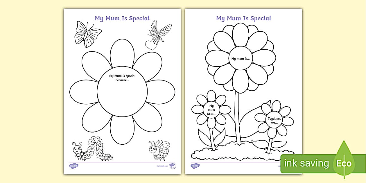 My Mum is Special Writing Activity - Mother's Day - Twinkl