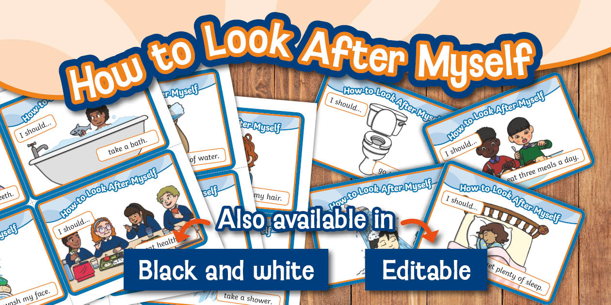 How to Look After Myself Visual Aid Cards
