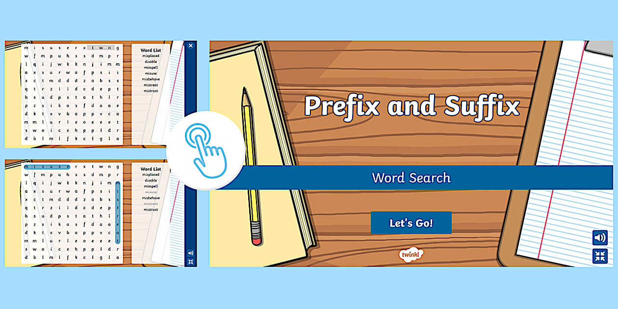 Prefixing and Suffixing Word Search | English | KS1 | Twinkl