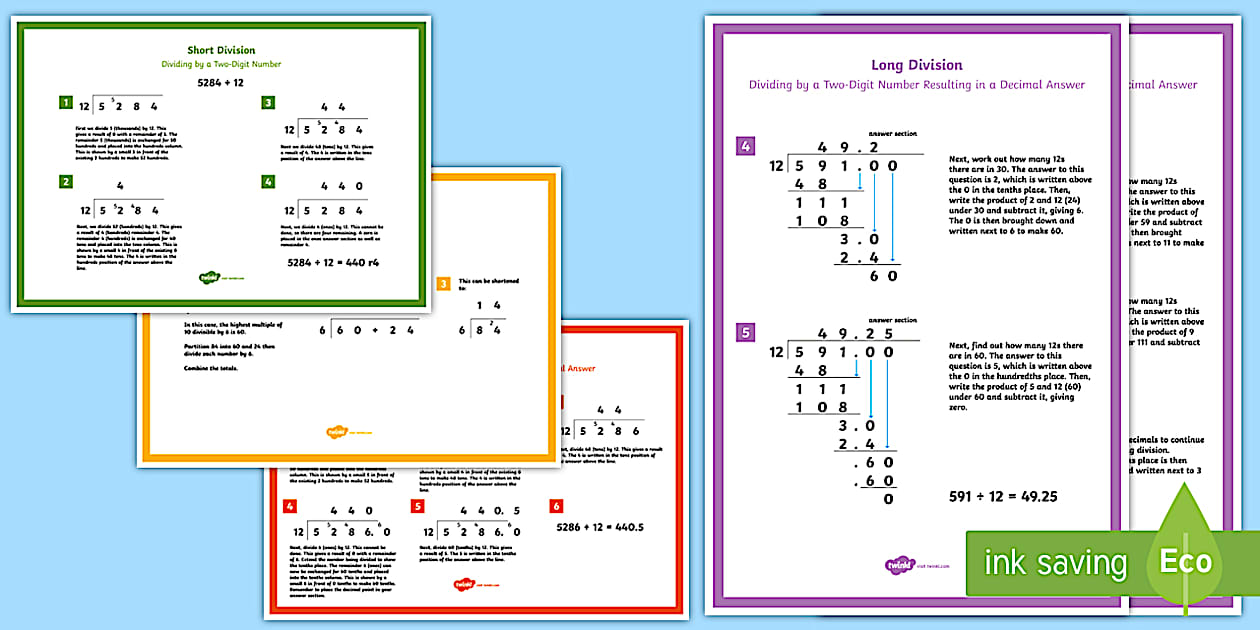 Division Methods - Display Posters - Primary Resources