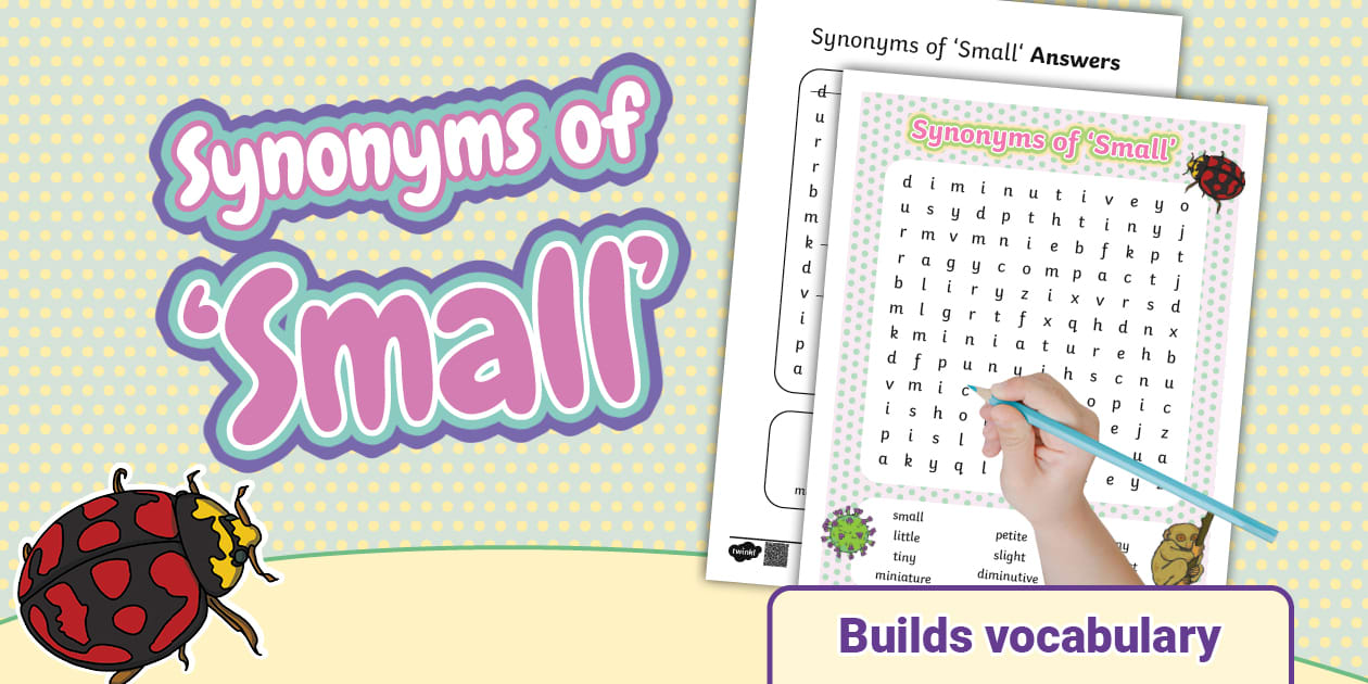 Synonyms of 'Small' Word Search