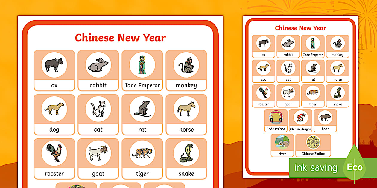 Chinese New Year Vocabulary Poster | Twinkl Resources