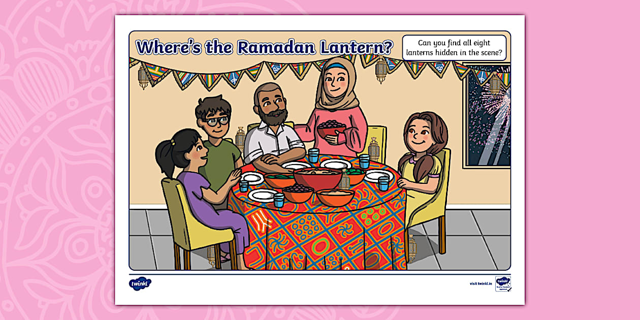 Where's the Ramadan Lantern? I Spy Activity (teacher made)
