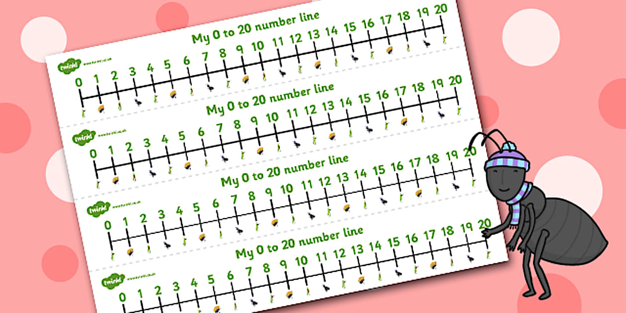 The Ant and the Grasshopper Number Lines 0-20 (teacher made)