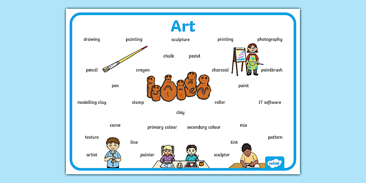 Art Word Mat - Twinkl - KS1 (Teacher-Made) - Twinkl