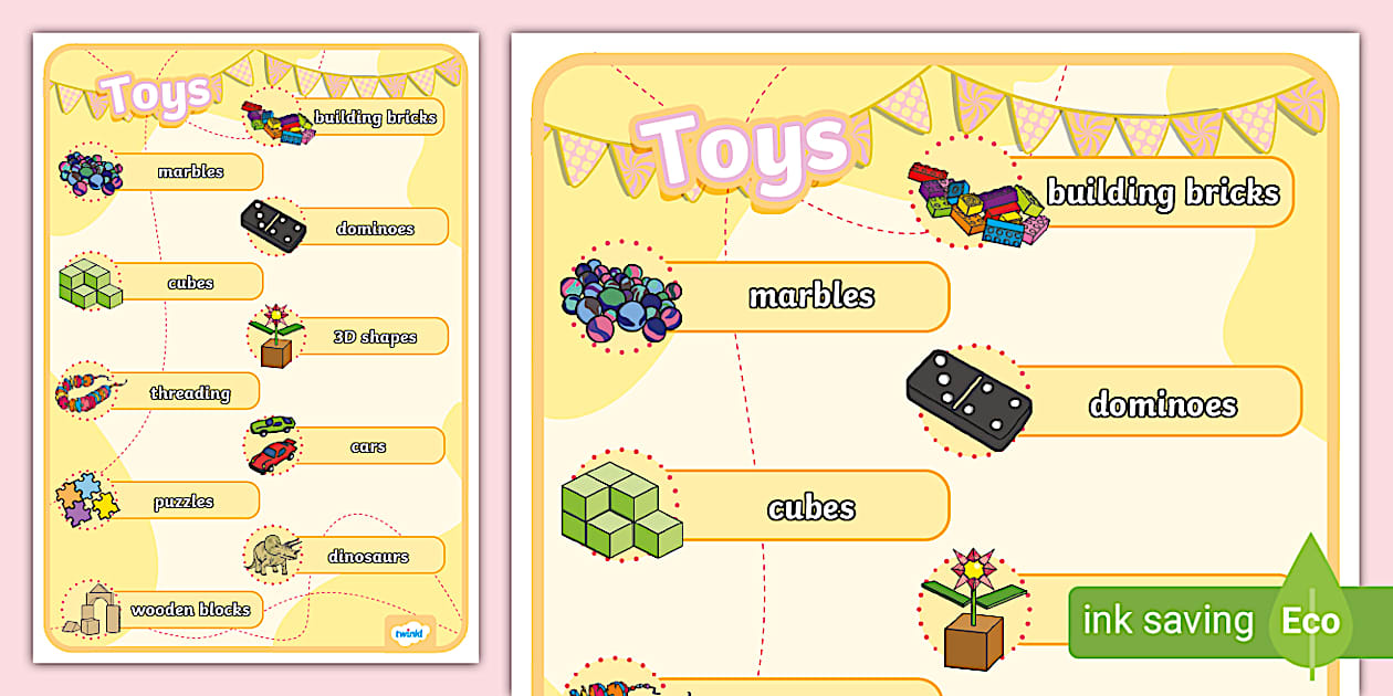 Toys Poster (teacher made) - Twinkl