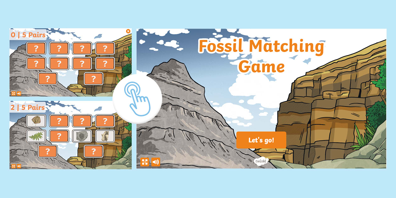 Fossil Matching Game (teacher made) - Twinkl