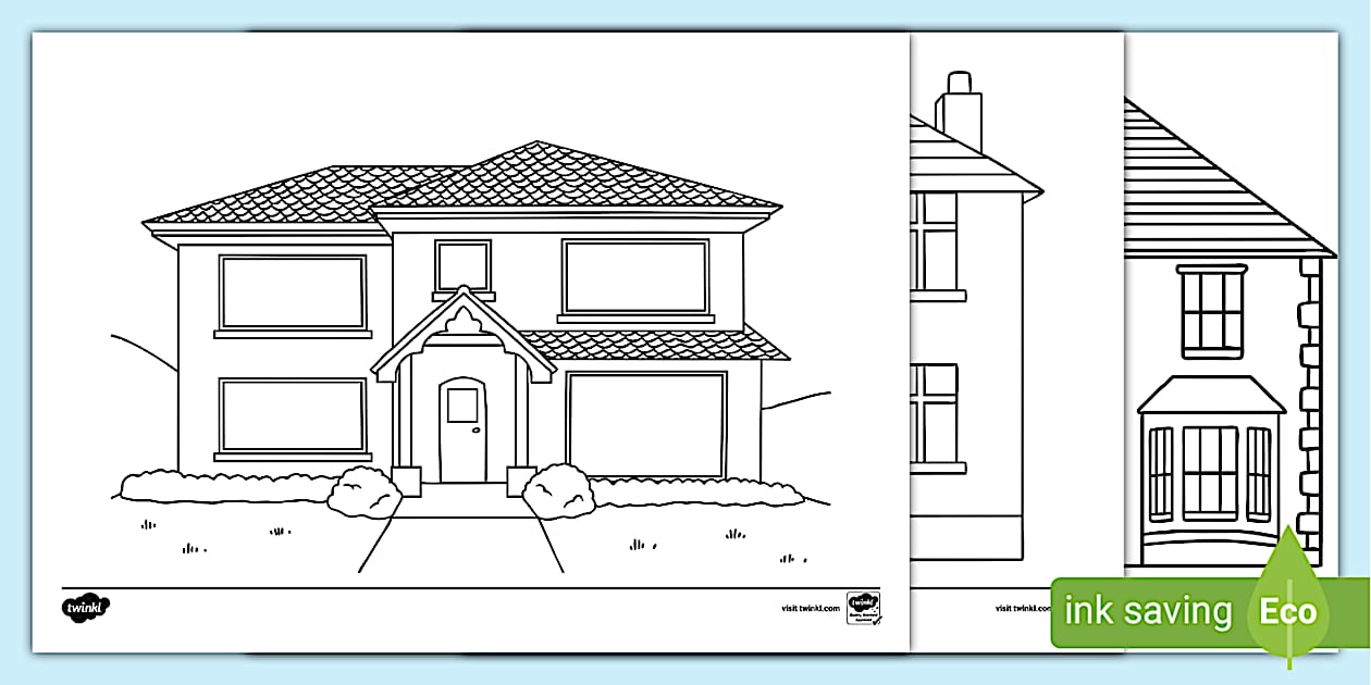 New Home Colouring Sheets – Twinkl Resources - Twinkl