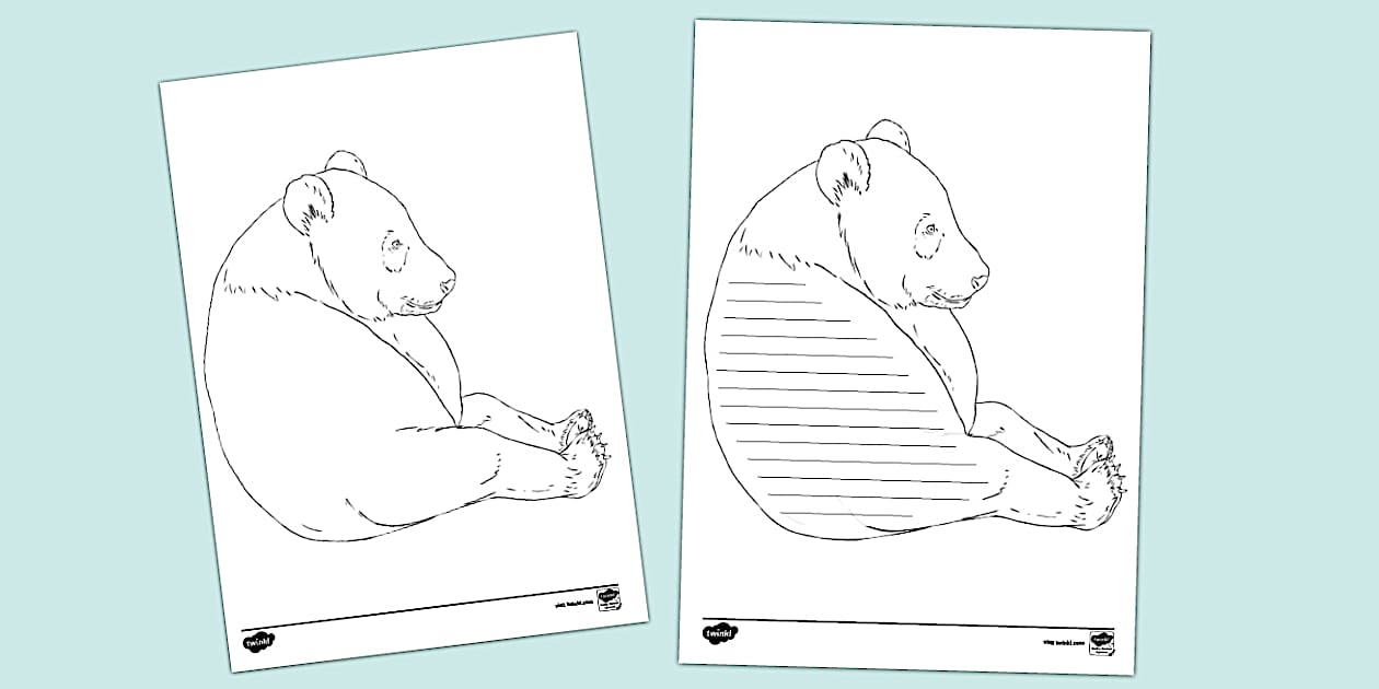 Panda Writing Template (Teacher-Made) - Twinkl