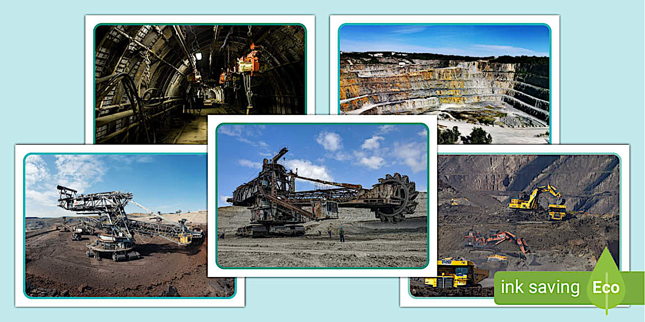 Mining Display Photos (Teacher-Made) - Twinkl