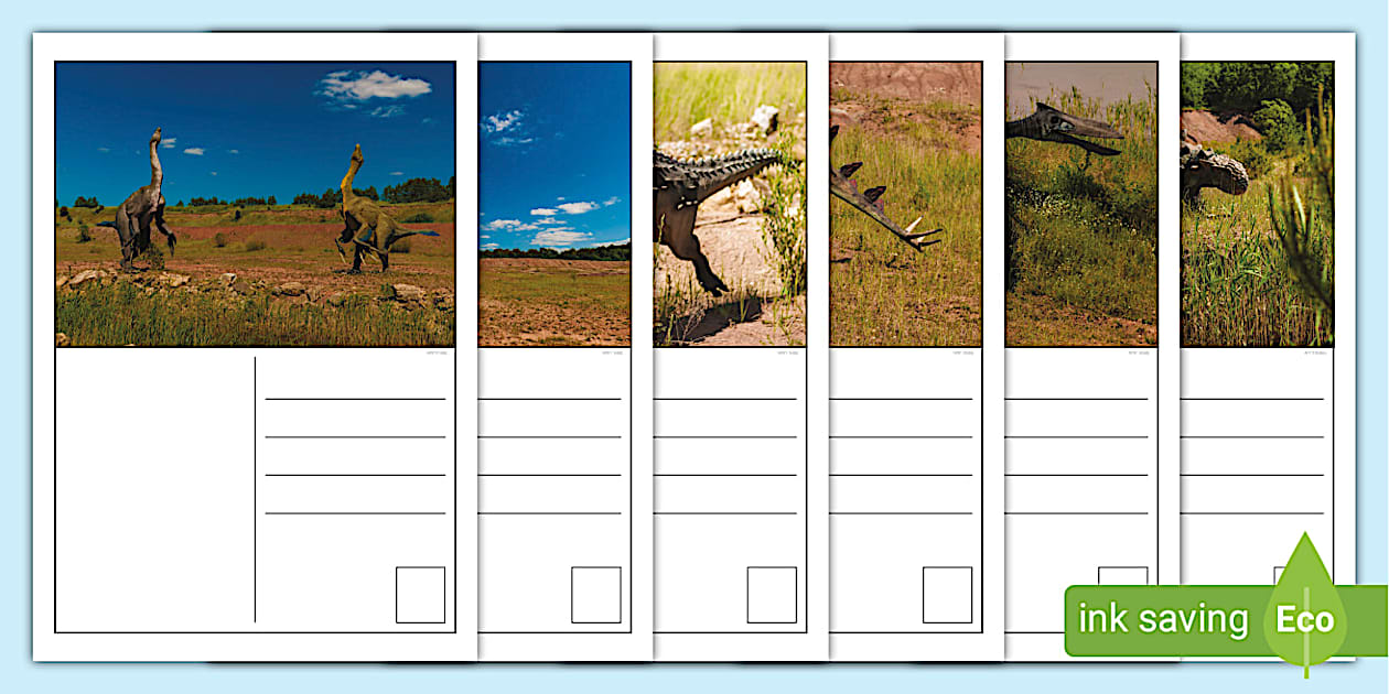 Dinosaur Postcard Set – Printable Resource (Teacher-Made)