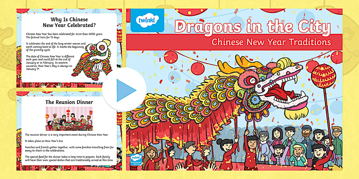 Dragons in the City: Chinese New Year Traditions PowerPoint