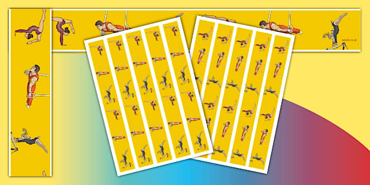 Artistic Gymnastics Display Borders (teacher made) - Twinkl