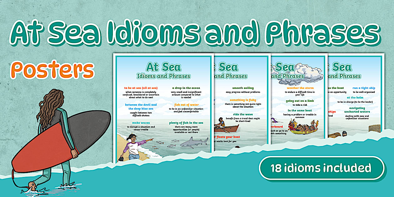 IP English At Sea Idioms and Phrases - Poster (CAPS Aligned)
