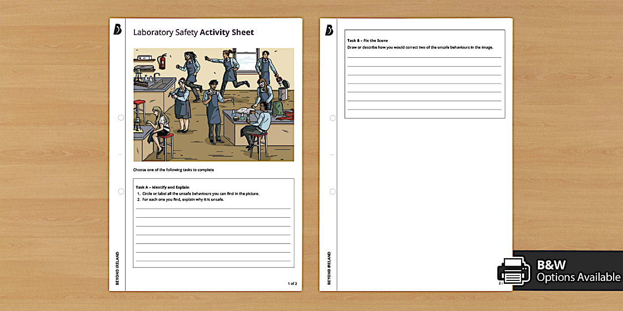 Lab Safety Activity Sheet