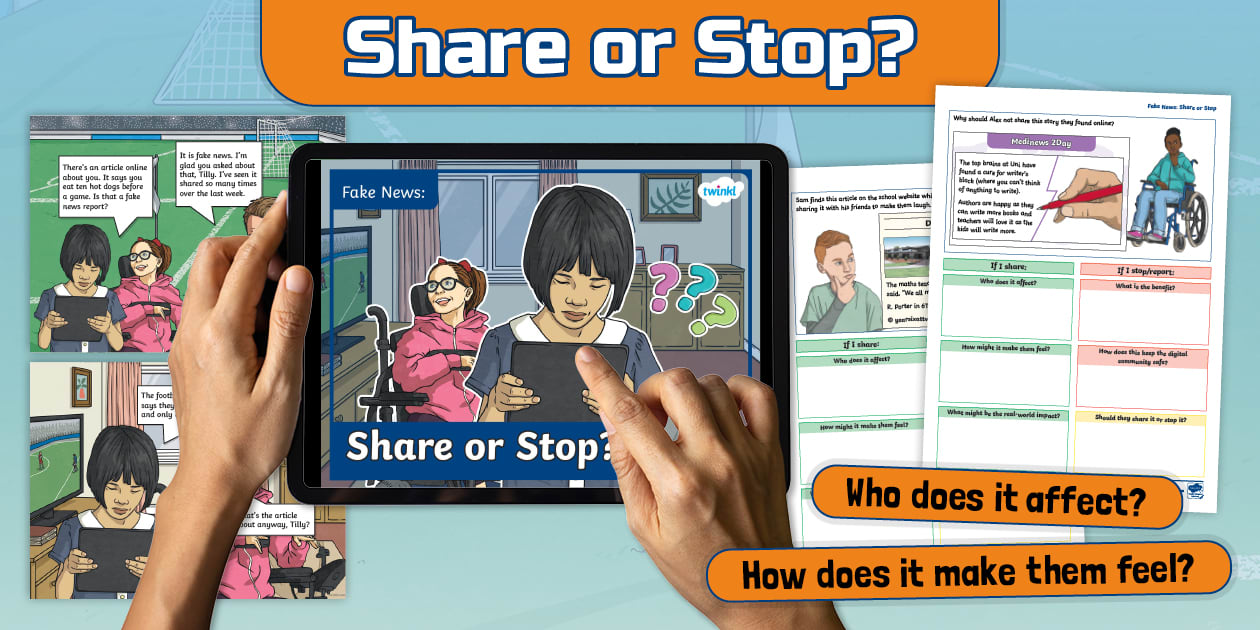 KS2 Fake News: Share or Stop