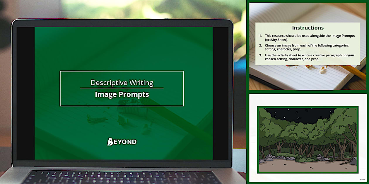 Descriptive Writing Image Prompts Presentation PowerPoint