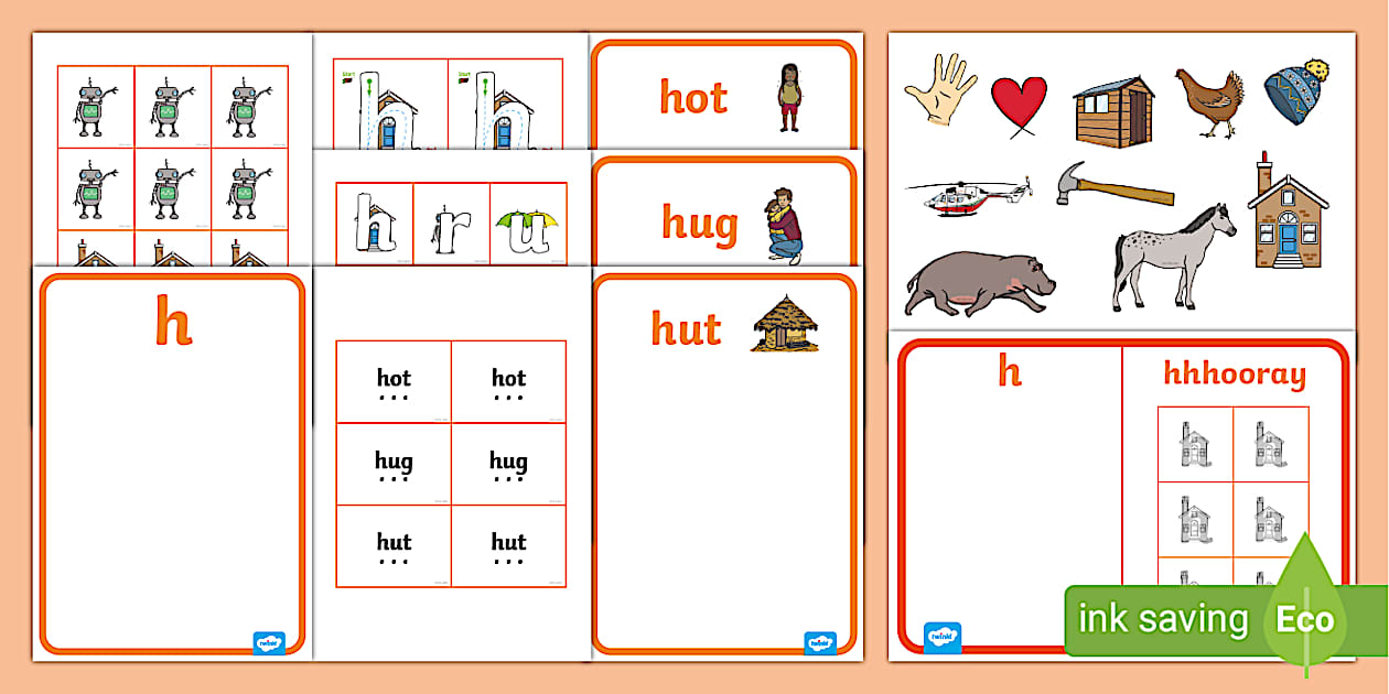 'h' - Level 2 Phonics SEND Workstation Pack - Twinkl