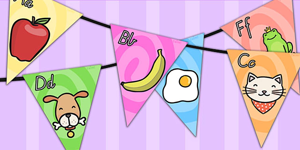 Alphabet Bunting (teacher made) - Twinkl