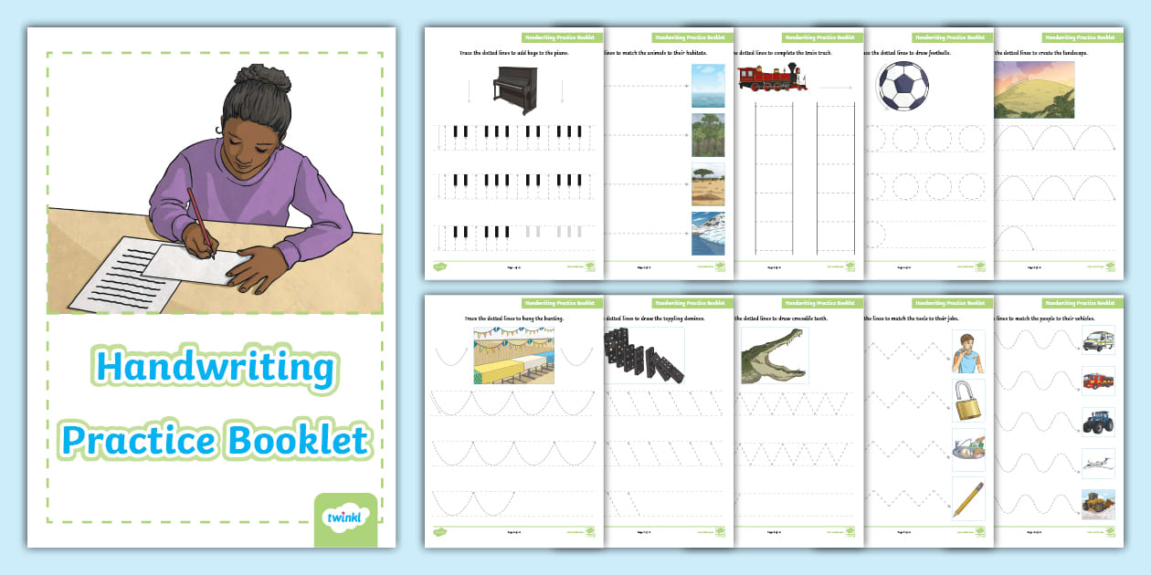 Pre-Writing Booklet PDF | Pre-Writing Practice Worksheets
