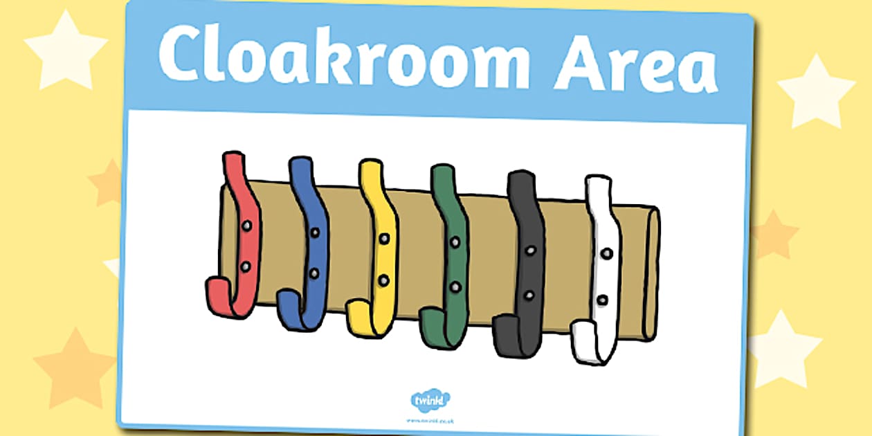 Editable Cloakroom Area Sign (Hecho por educadores) - Twinkl
