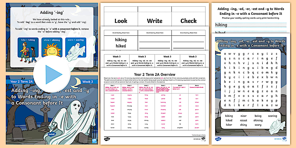 Year 2 Term 2A Week 3 Spelling Pack (teacher made) - Twinkl