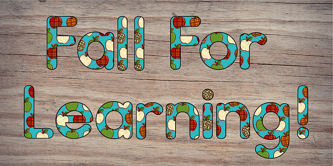 Fall in Love With Learning Bulletin Board | Twinkl USA