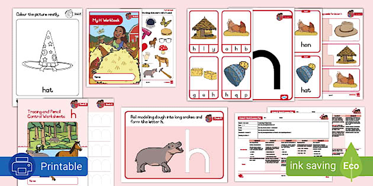 Grade R Phonics Pack H (creat de profesori) - Twinkl