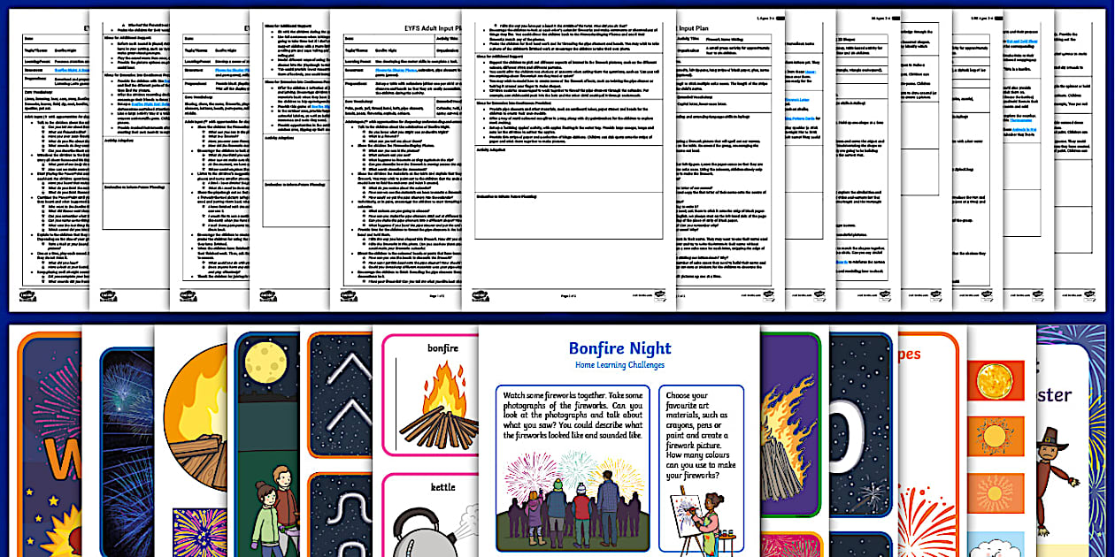 EYFS Bonfire Night Planning and Resource Pack (Ages 3-4)