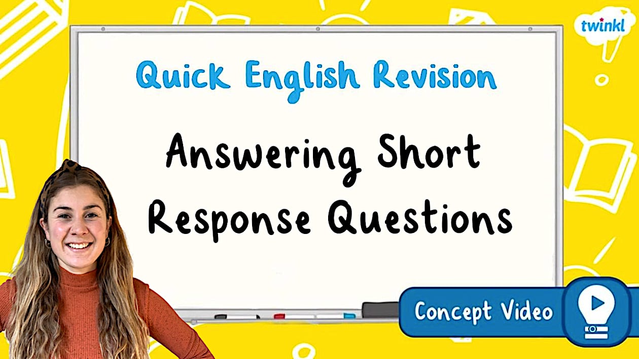 Answering Short Response Questions | KS2 English Concept Video
