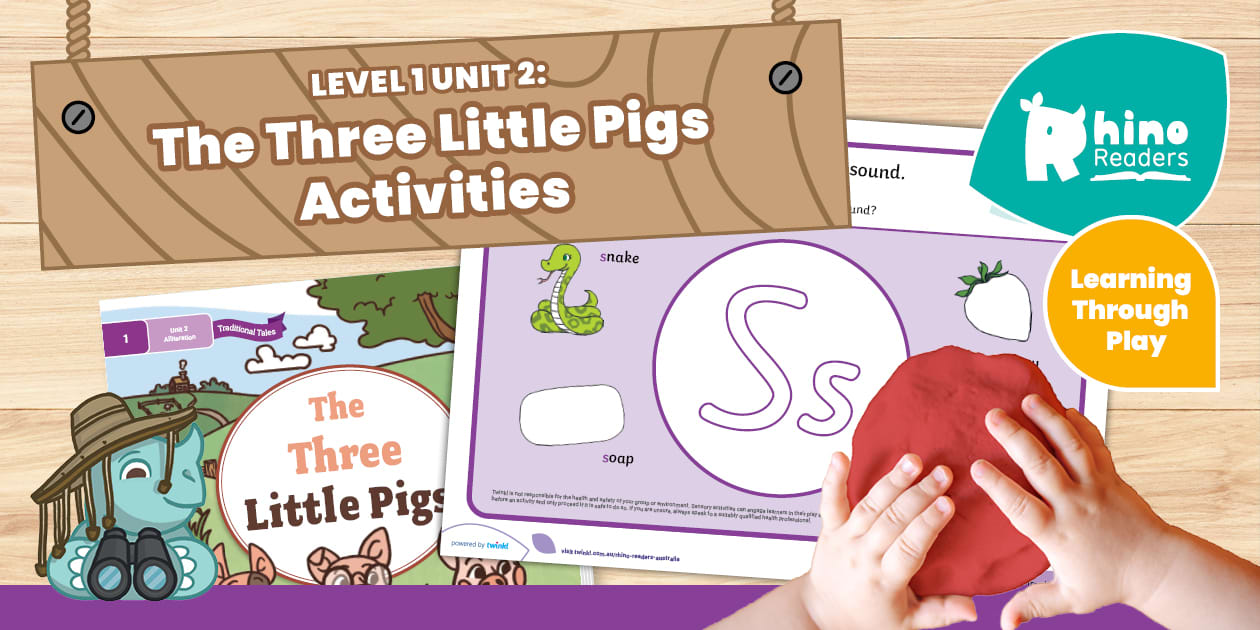 Level 1 Unit 2: The Three Little Pigs Activities - Twinkl