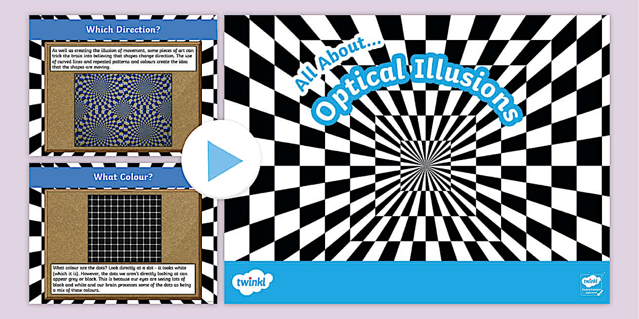 All About Optical Illusions KS2 PowerPoint - Twinkl